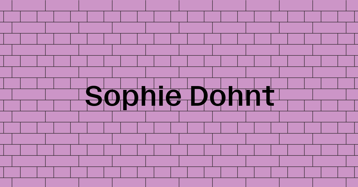 Sophie Dohnt | SCA New Contemporaries 2024
